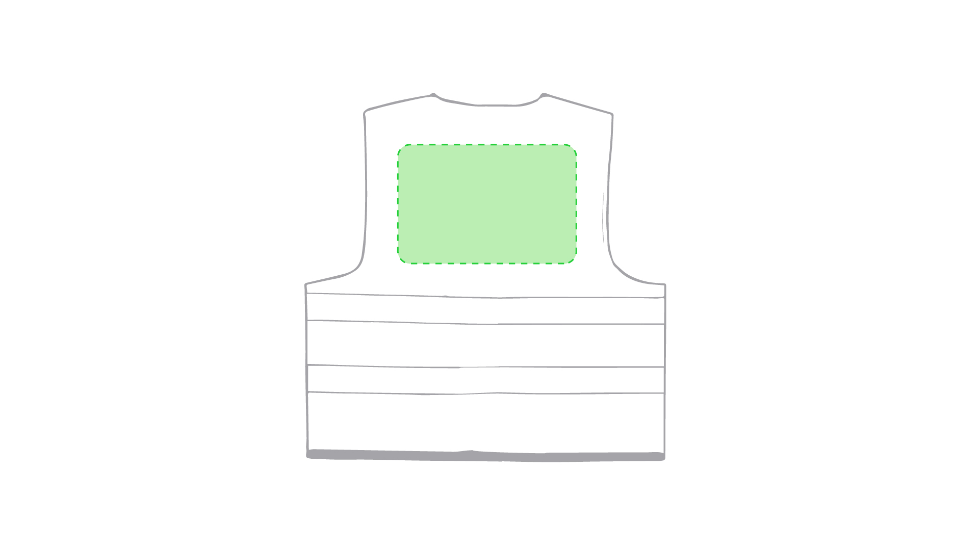 Weste Idrex - Druckidee